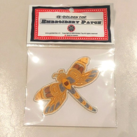 Other | 3 Embroidered Patch Dragonfly Indigenous Design | Poshmark